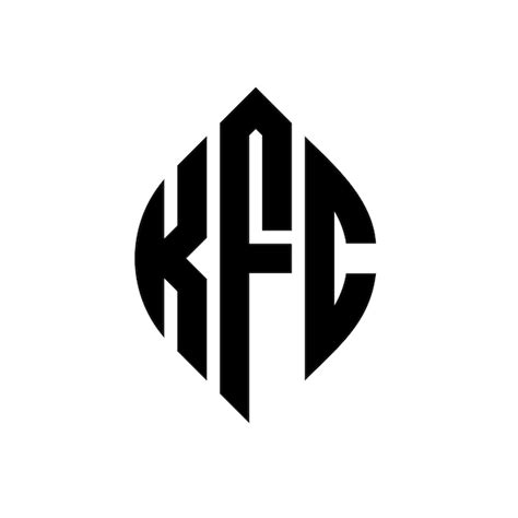 Premium Vector Kfc Circle Letter Logo Design With Circle And Ellipse