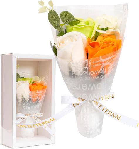 Amazon｜ソープフラワー 花束 枯れない花 造花 母の日 フラワーギフト 記念日 退職 開店祝い 結婚祝い お見舞い 贈り物 ボックス入り