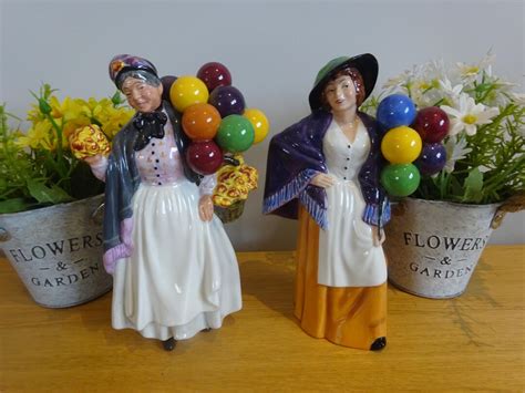 Royal Doulton Figurines Biddy Penny Farthing 1955 Balloon Lady 1983