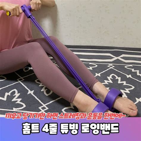 Parabu 448 A 홈트 4줄 튜빙 로잉밴드 홈플러스 택배배송