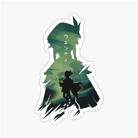 Venti Genshin Impact Sticker For Sale By Kinkoneko Redbubble