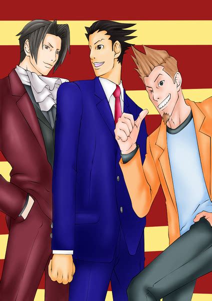 逆転裁判【御剣・成歩堂・矢張】 Mpk さんのイラスト ニコニコ静画 イラスト