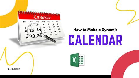 How To Make Dynamic Calendar In Excel Create Calendar With Just