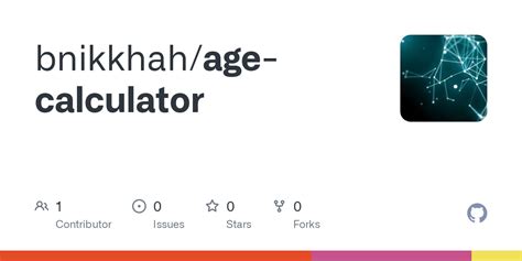 Github Bnikkhah Age Calculator