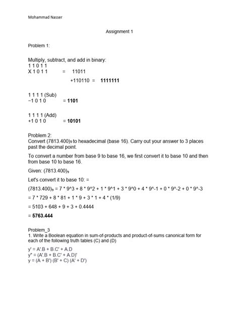 Assignment 1 Pdf Logic Mathematical Logic