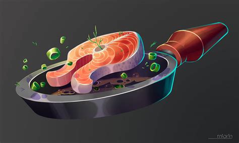 Salmon By Miorinart On Deviantart