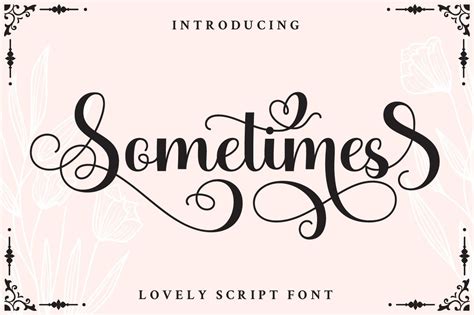 Sometimes Font By Typesthetic Studio Creative Fabrica