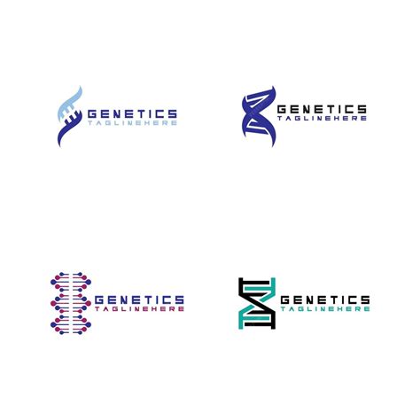 Premium Vector Dna Vector Logo Design Templatemodern Medical