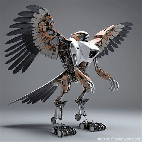 Falcon Mechanical Robot Design Stable Diffusion Online