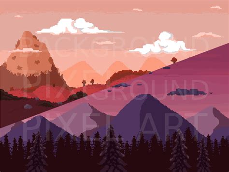 10 Parallax Pixel Art Backgrounds Pack 1 Game Backgrounds