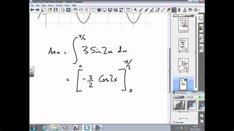 Definite Integral For Trigonometric Function Youtube