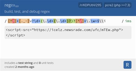 regex101 build test and debug regex