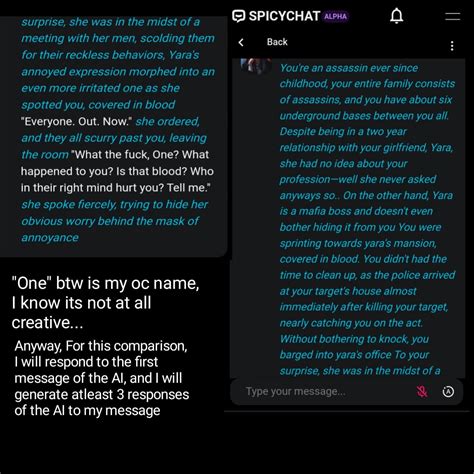 Hi Waifu Vs Spicychat Comparison Rcharacterainsfw