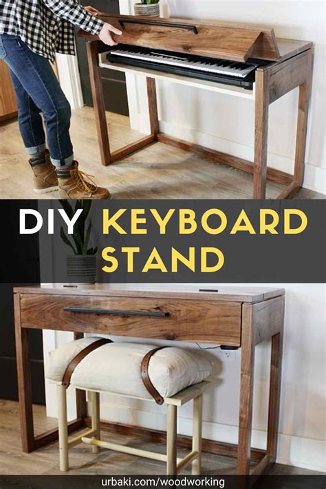 DIY Keyboard Stand Urbaki Woodworking