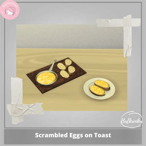 Scrambled Eggs On Toast The Sims 4 Mods Curseforge