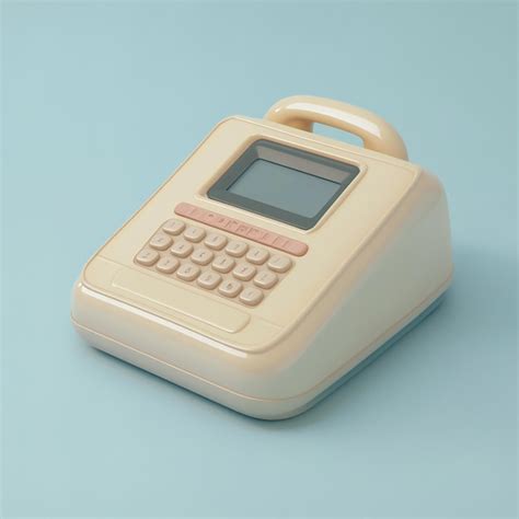 3d Dial Up Modem Icon Retro Internet Connection Device Illustration