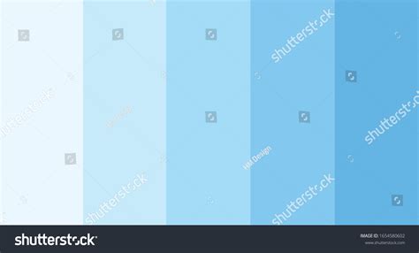 Vektor Stok Blue Color Palette Vector Illustration Tanpa Royalti