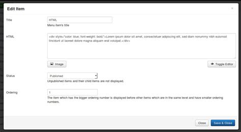 Html Type — Cm Mega Menu 1 0 0 Documentation
