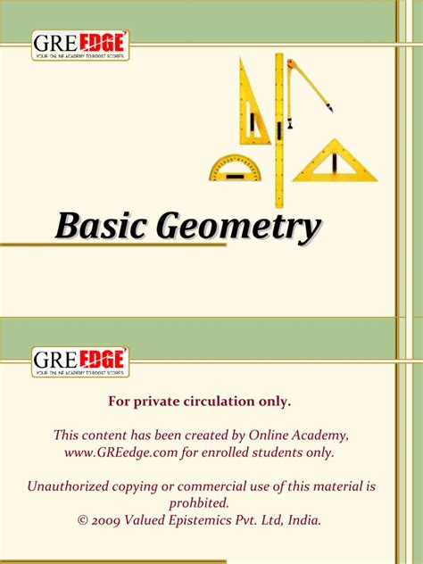 Basic Geometry Gre Edge Pdf Angle Space