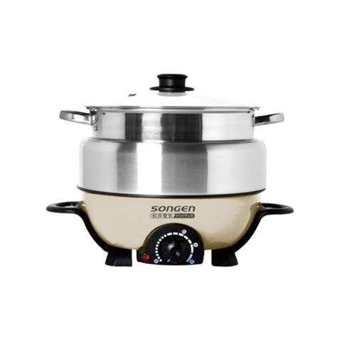 【songen 松井】多功能美食芳饗電火鍋 兩色白紫 Sg 176hs│sengli質感家電選物 Sengli質感家電選物
