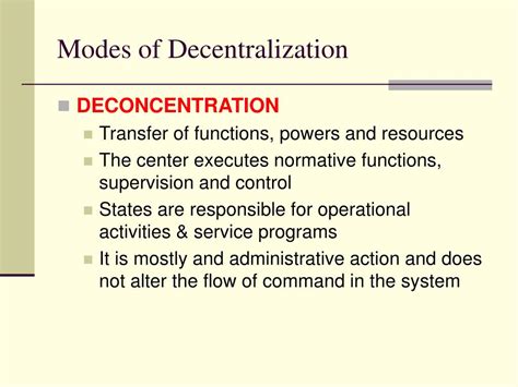 PPT DECENTRALIZATION PowerPoint Presentation Free Download ID
