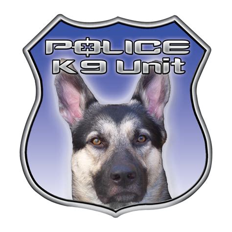 Police K9 Unit Shield Reflective Decals Fire Safety Decals