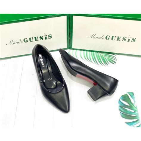 Jual Sepatu Pancus Tumit Tahu Hitam Polos Joelyn Pancus Hitam Polos