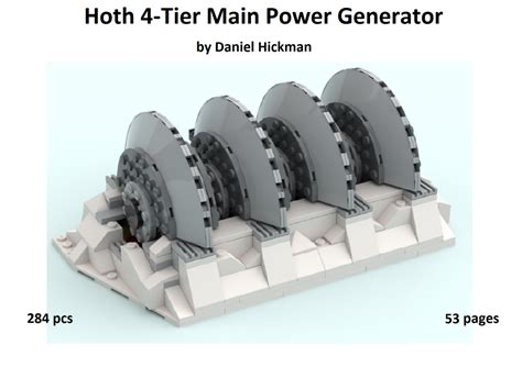 Lego Moc Hoth 4 Tier Main Power Generator By Wheelsspinnin
