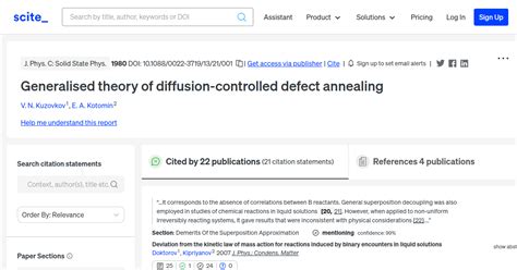 Generalised Theory Of Diffusion Controlled Defect Annealing [scite Report]