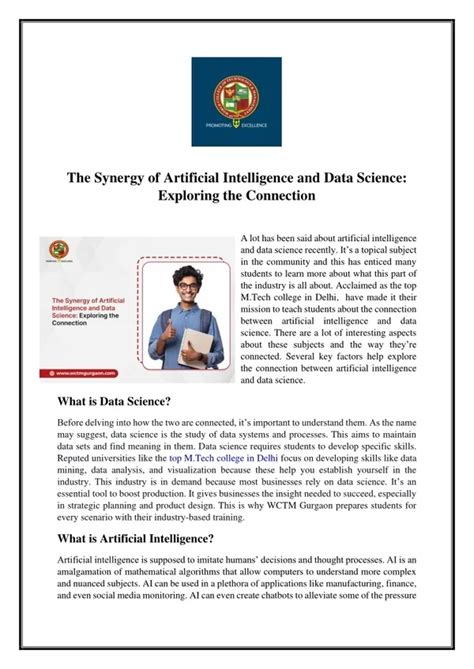 Ppt Exploring The Intersection Of Artificial Intelligence And Data