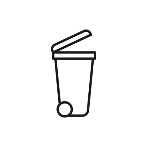 Rolling Trash Can Clipart
