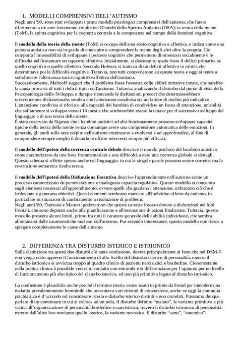 Risposte Alle Possibili Domande Aperte Dellesame Di Psicopatologia