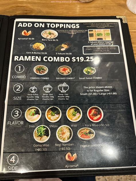 Online Menu Of Hokkaido Ramen Santouka Allston Restaurant Boston