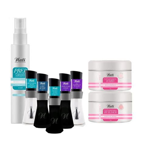 Kit Alongamento De Unha Em Gel Acrigel Profissional Nati Shopee Brasil