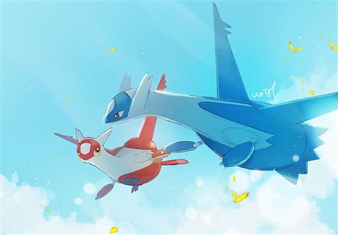 Latias And Latios Pokemon Drawn By Hanenbo Danbooru