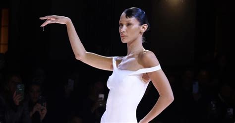 When Bella Hadid Wore A Spray On Dress