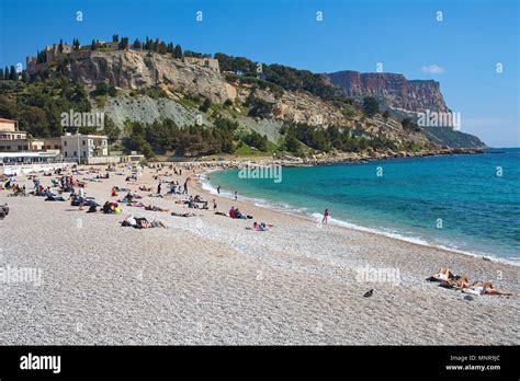 Cassis Beach Sea French Riviera Cote Dazur France Hi Res Stock