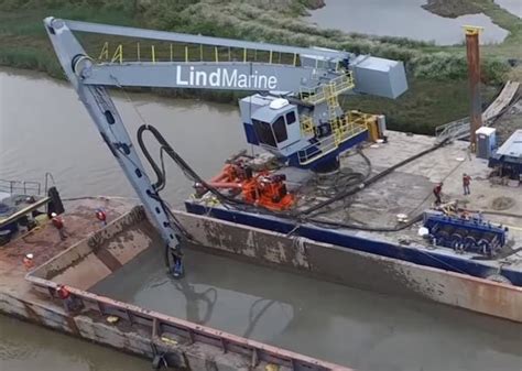 Dredging From A Barge Loading And Unloading With Slurry Pumps Eddy Pump