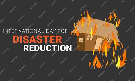 Premium Vector International Day For Disaster Reduction Background