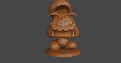 Mario Inspired Goomba Mario Tabletop Dnd Miniature By