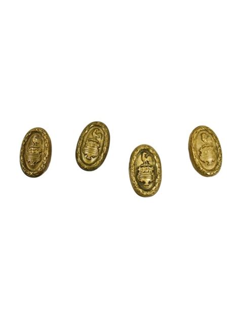 Matching Set Of Original Early 20th Century Antique American Cast Brass