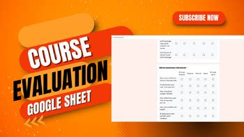 Course Evaluation Google Sheet By Teachme2learn Resources TPT