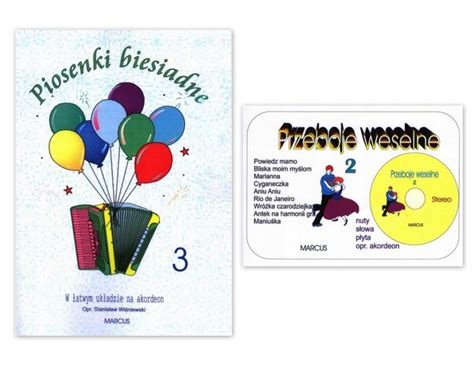 PRZEBOJE WESELNE 2 Piosenki BIESIADNE 3 Nuty CD 6912186599