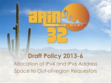 59 Draft Policy Allocation Of Ipv4 And Ipv6 Address Space To Out Of