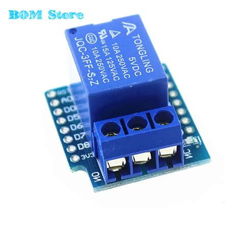 1Set Wemos D1 Mini Relay Shield One Channel Wemos D1 Mini Relay Module