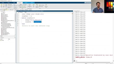 While Loop In Matlab Youtube