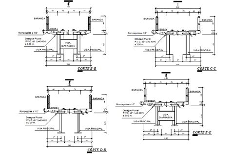 Bridge Section Plan Detail Dwg File Cadbull