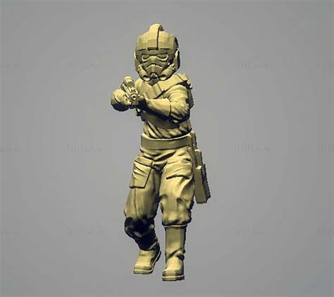 Ember Squad With Helmet 3D Printing Model STL