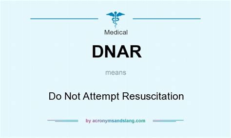 DNAR Do Not Attempt Resuscitation In Medical By AcronymsAndSlang