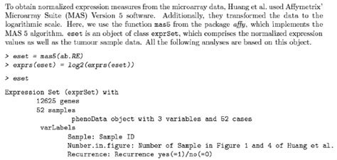 Sweave Output Of Example Download Scientific Diagram